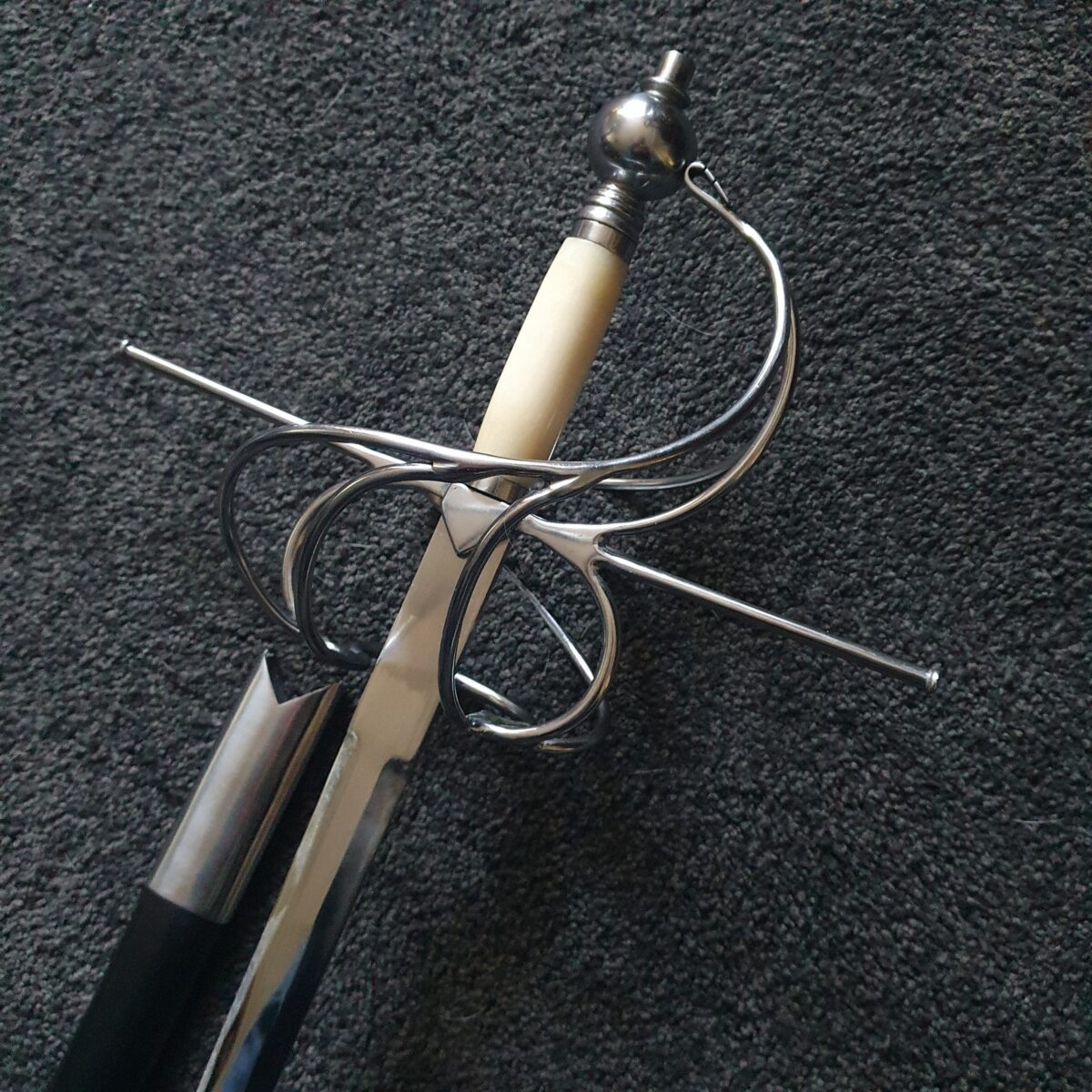 Silver Basket Swept Hilt Rapier - NEW - Shop Period Swords & Rapiers in ...