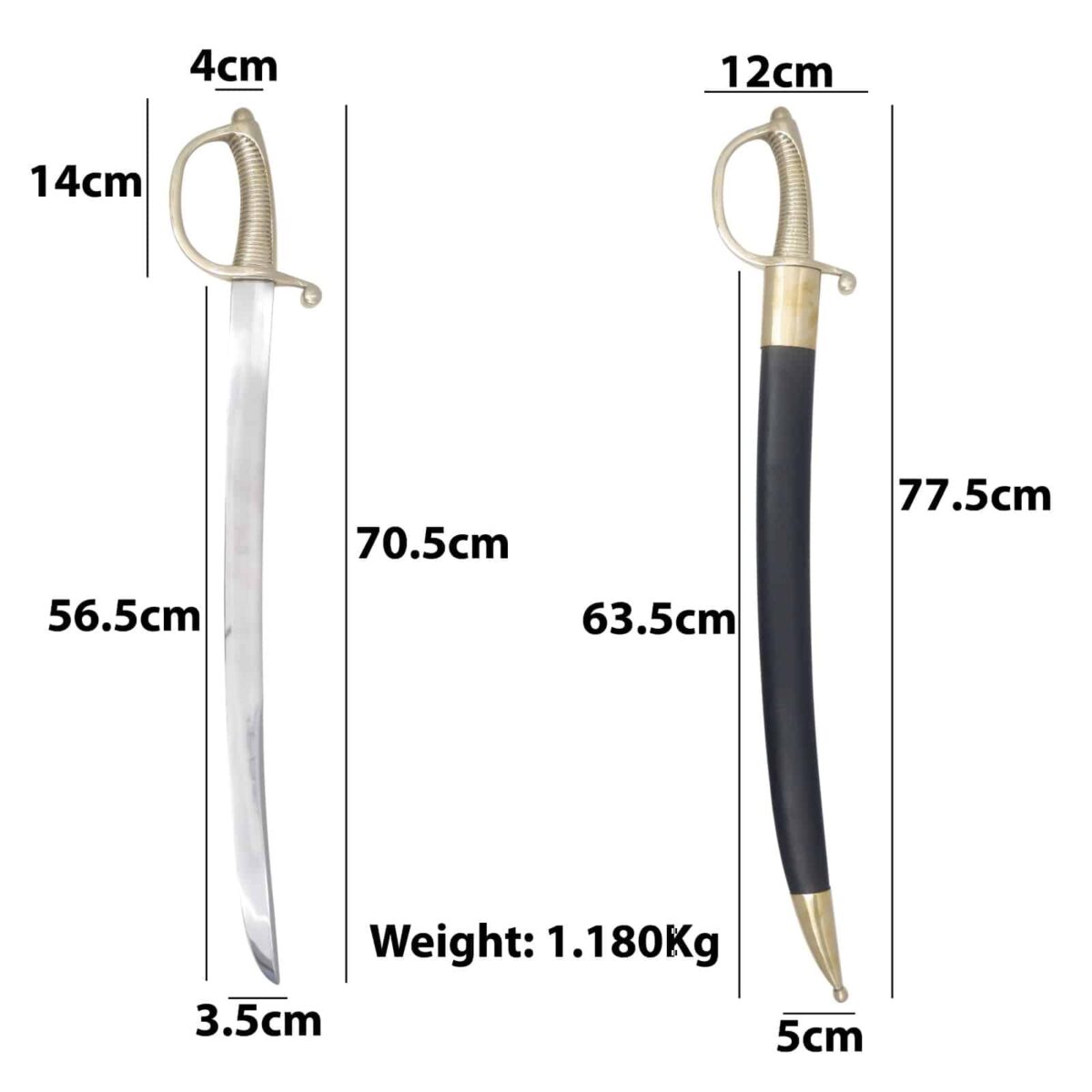 Brass Handle Cutlass NEW - Shop Period Swords & Rapiers in Australia ...